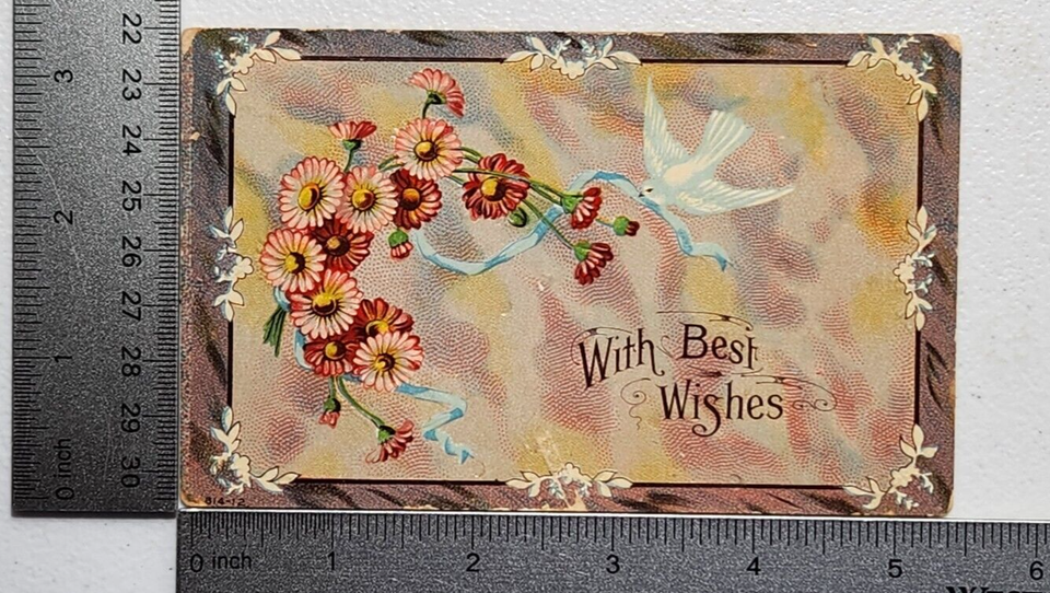 With Best Wishes Postcard | eBay