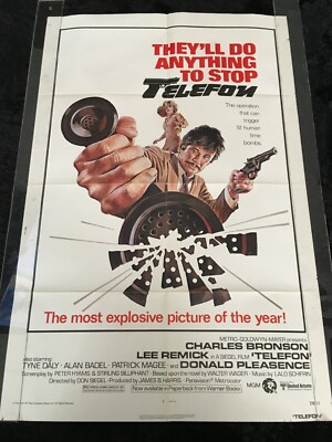 TELEFON Original 1977 27x41 One Sheet Movie Poster CHARLES BRONSON/LEE ...