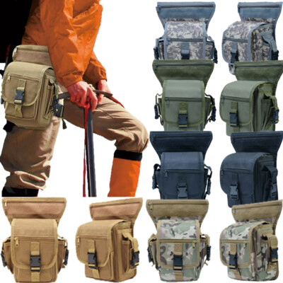 Tactical Drop Leg Bag Military Outdoor Thigh Pouch Waist Utility Belt ...