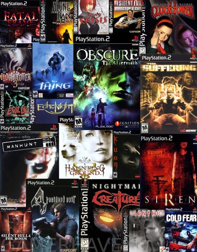 Horror Survival games (Playstation 2) PS2 Tested Resident Evil, Silent ...