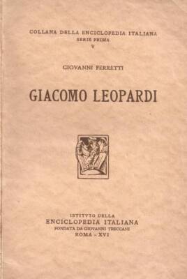 Giacomo Leopardi. . Giovanni Ferretti. 1937. . | eBay