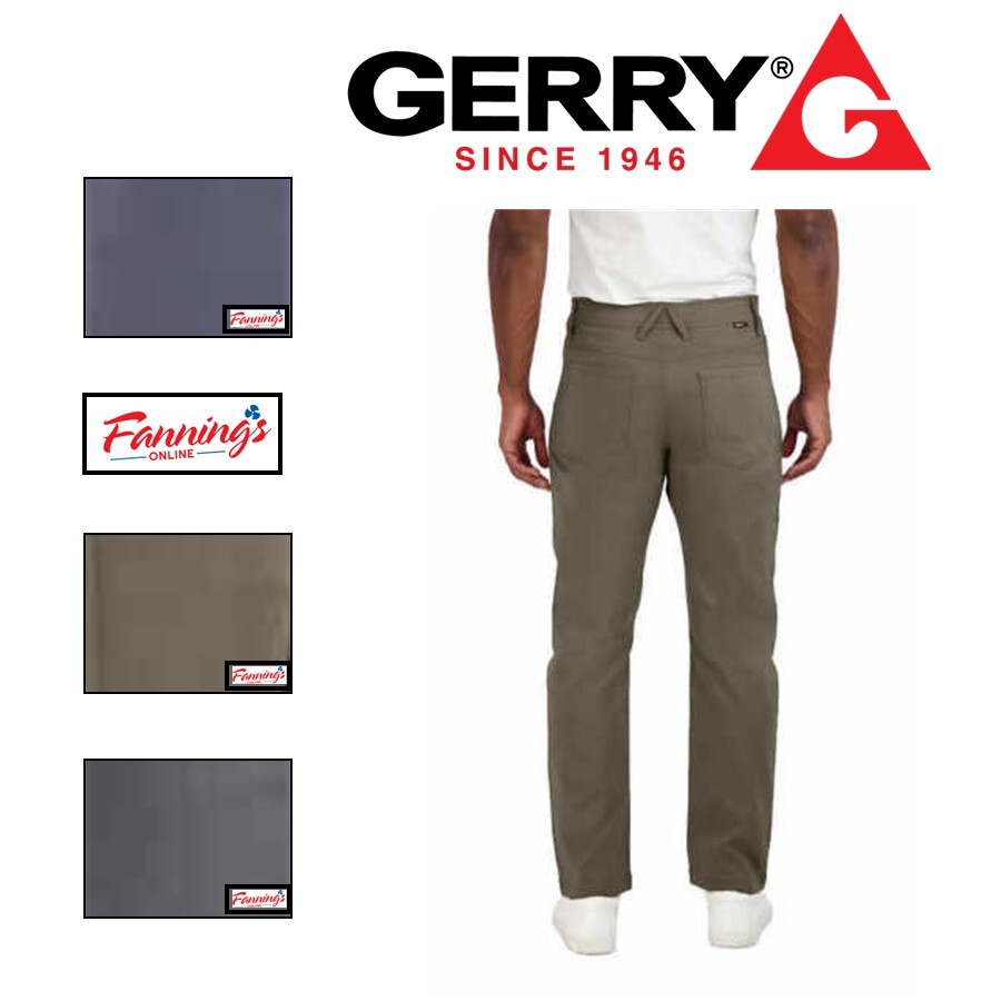 Gerry Men’s Venture Commuter Pant Stretch Fabric Leg Zip Pocket l H32 ...