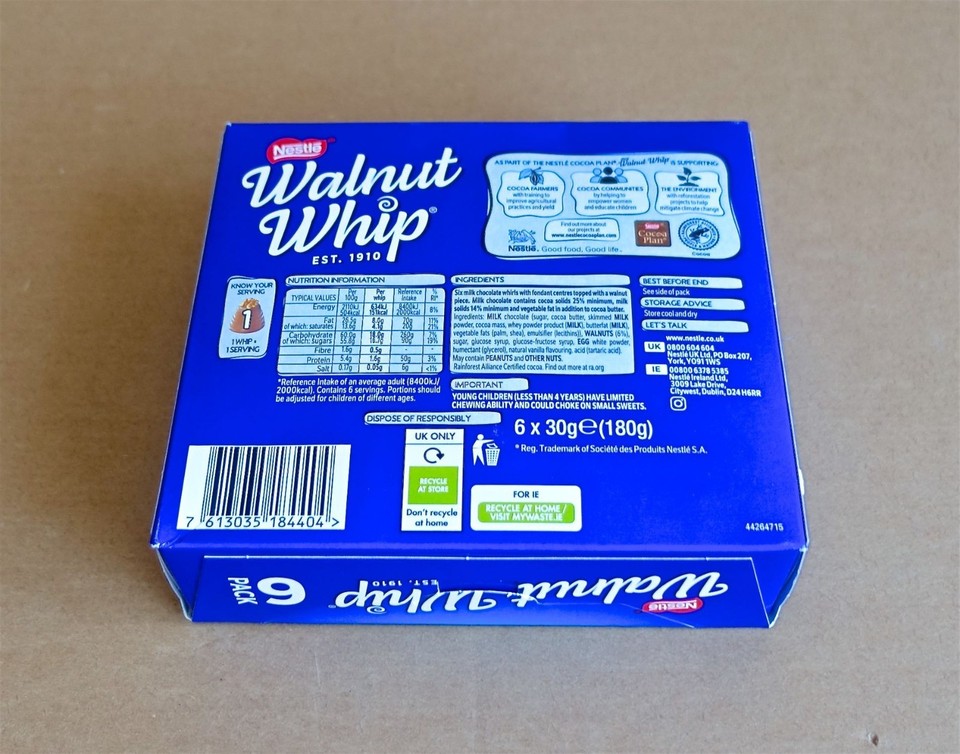 Nestle Walnut Whip - 6-Pack (180 Grams) | eBay UK