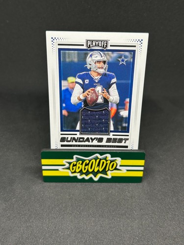 2020 Panini Playoff - Sunday's Best Relics Dak Prescott #SB-DP (MEM ...