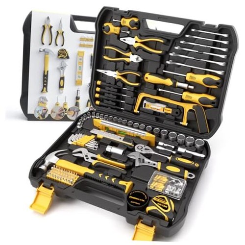 Home Tool Kit 199 Piece Basic Household Auto Repair Tool Set Car ...