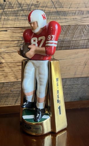 Vintage 1970-1971 Nebraska Football Painted Old Mr Boston Decanter ...