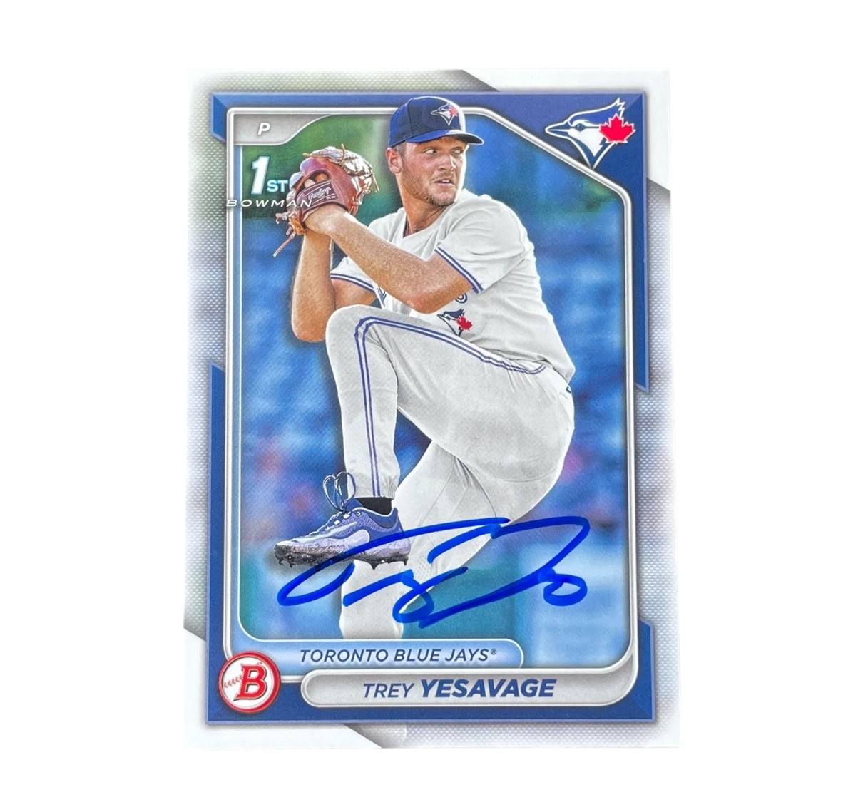 Trey Yesavage Signed Card 1st Bowman Paper Toronto Blue Jays ...