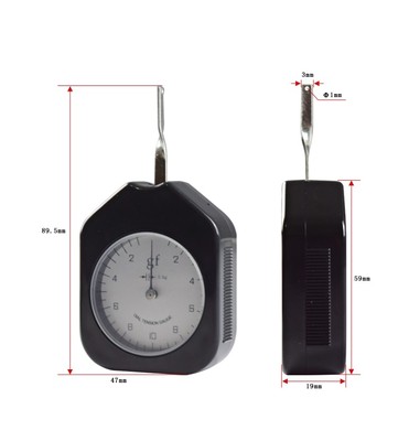 1PCS Dial Tension Gauge Gram Force Meter Single Pointer 100g NEW | eBay
