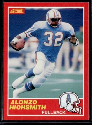 1989 Score Alonzo Highsmith Houston Oilers #186 | eBay