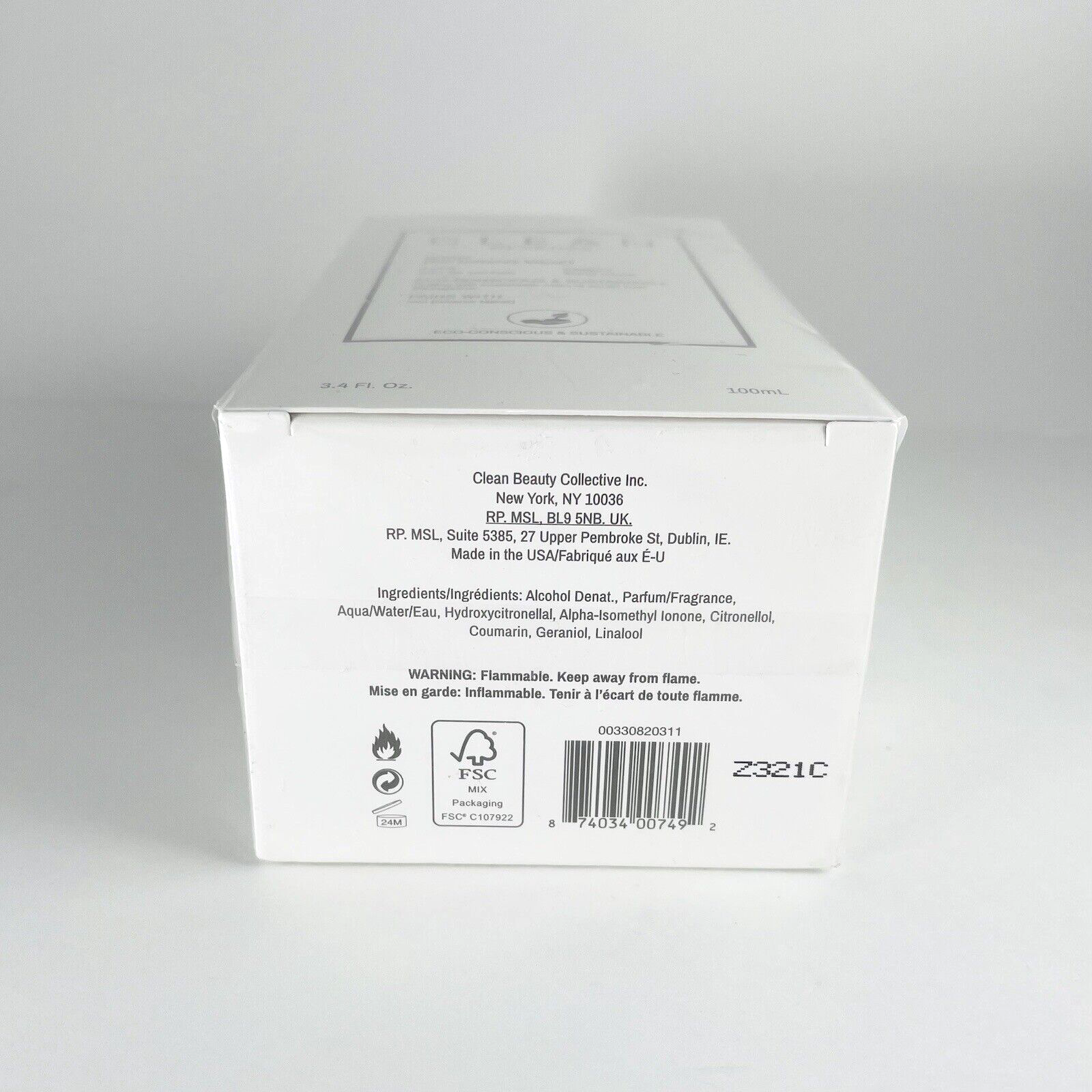 CLEAN Reserve Blend - SKIN EDP Eau de Parfum Full Size 3.4 fl oz 100 mL ...