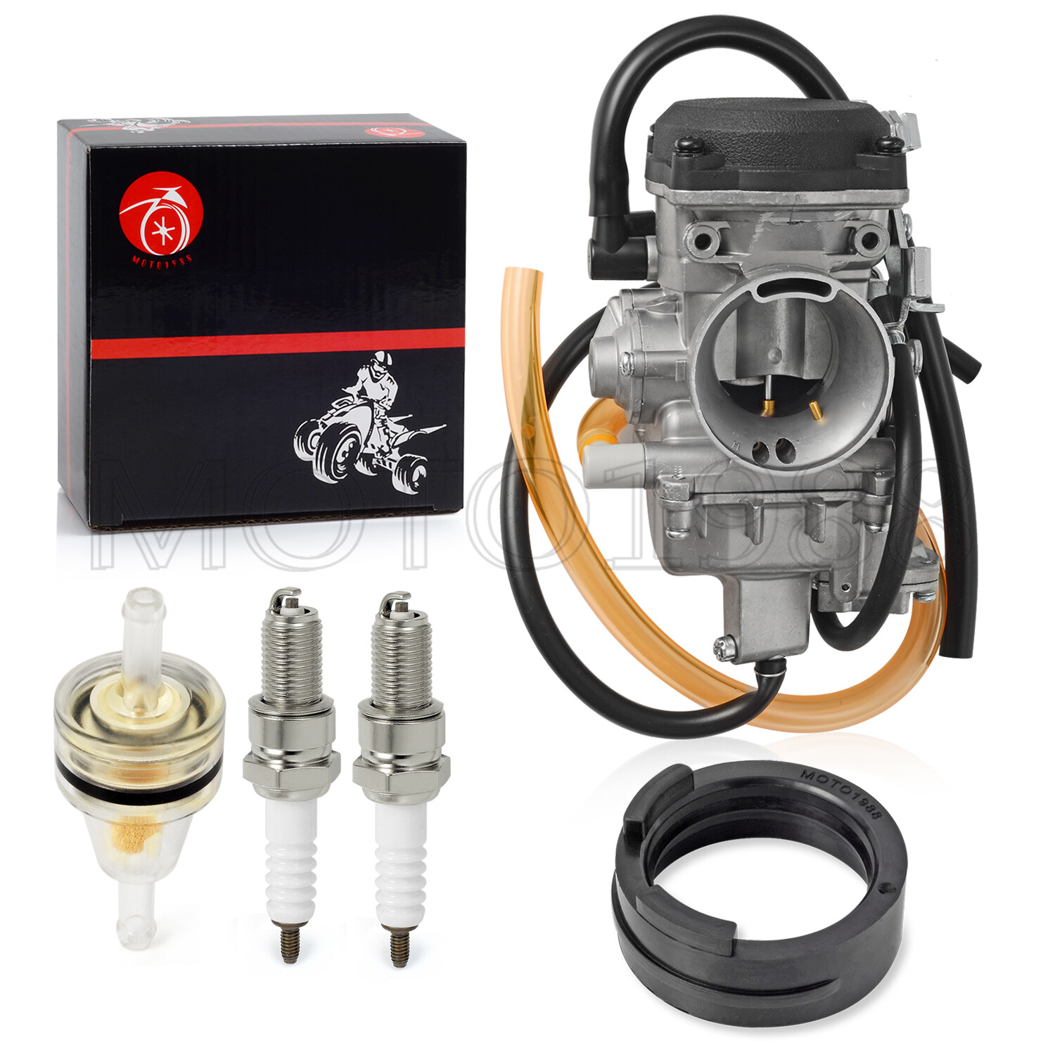 Carburetor Carb + Intake Manifold Spark Plug For Kawasaki Vulcan 800 ...