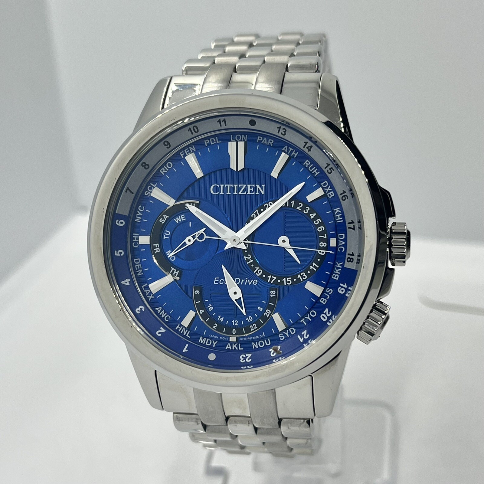 Citizen Calendrier Men's Eco-Drive World Time Blue Di… - Gem
