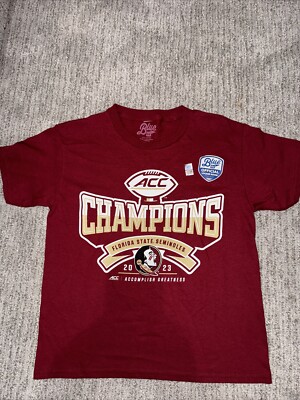 Blue 84 FSU ACC Champions Florida State Seminoles 2023 Medium Child T ...