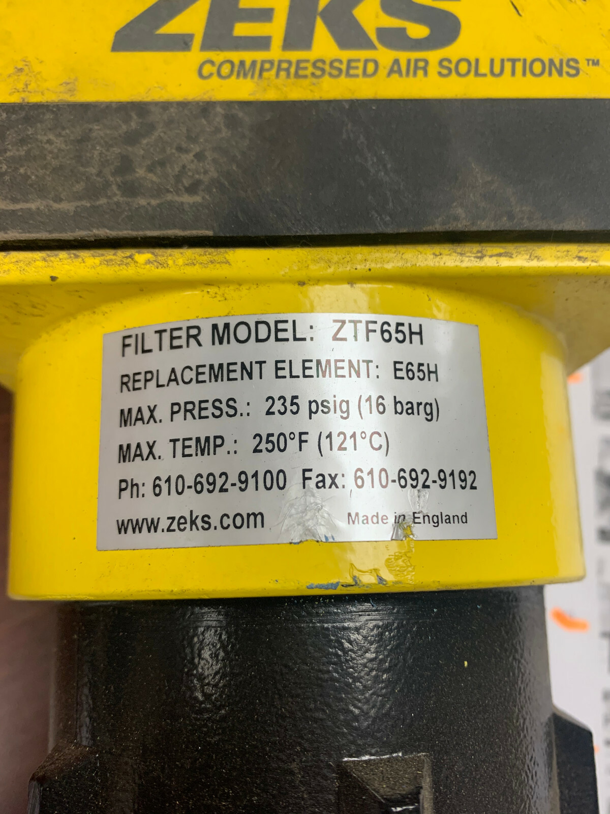 ZEKS ZTF Compressed Air Filter With Guard (ztf65h) for sale online | eBay