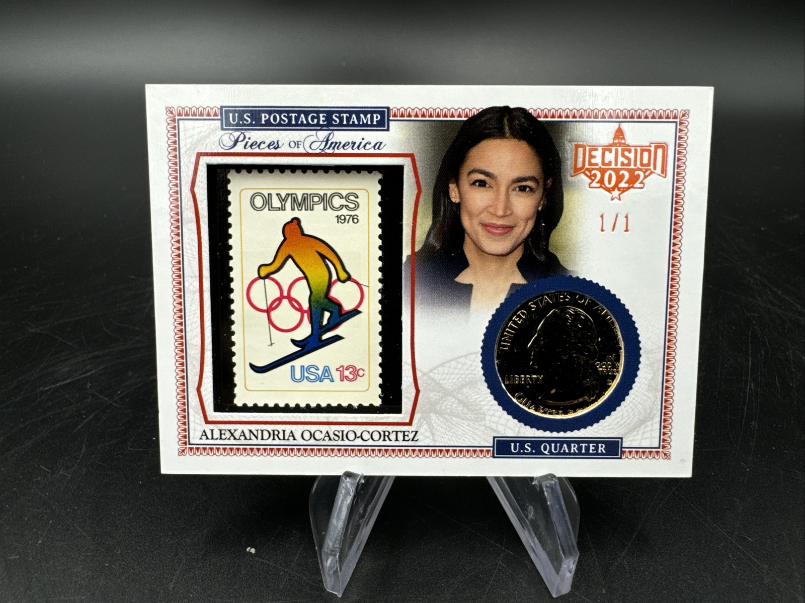 AOC 2023 Decision 2022 Update Stamp Coin Ice Orange 1/1 Alexandria ...