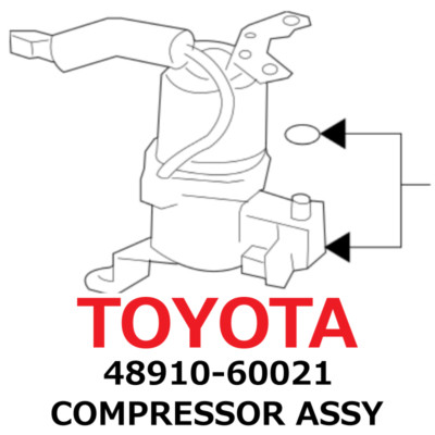 【NEW】Toyota Genuine 2003-2009 Lexus GX470 COMPRESSOR ASSY 48910-60021 ...