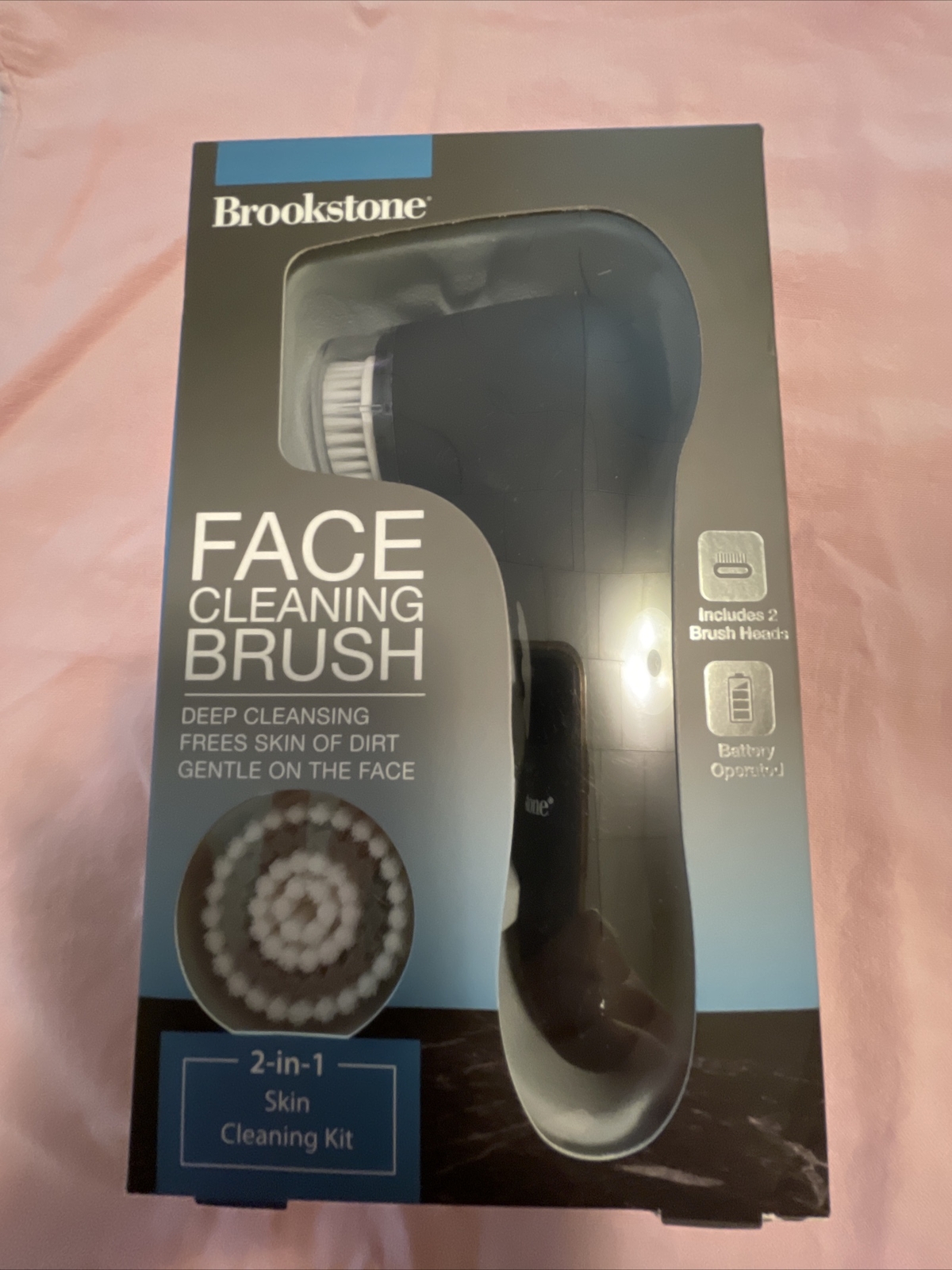 New BROOKSTONE FACE CLEANING BRUSH 2 IN 1 SKIN CLEANING KIT BRAND NEW ...