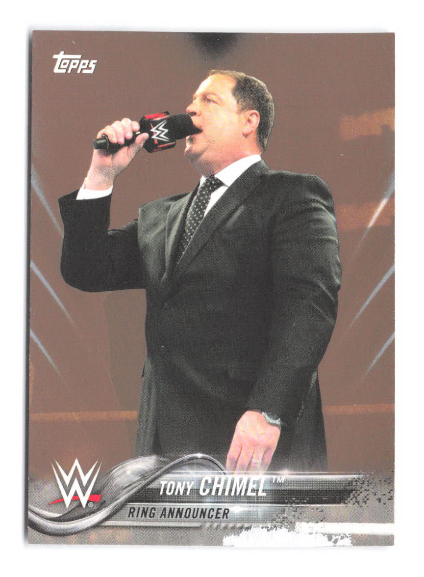 2018 Topps WWE Tony Chimel Bronze 93 Pro Wrestling Card Announcer | eBay