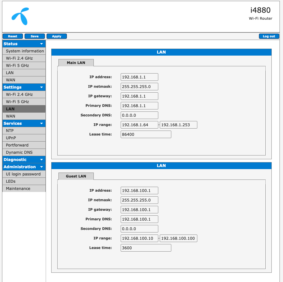 Wireless Routers WLAN Router Icotera i4482-70 Wifi 6 802.11ax, 8x8 ...