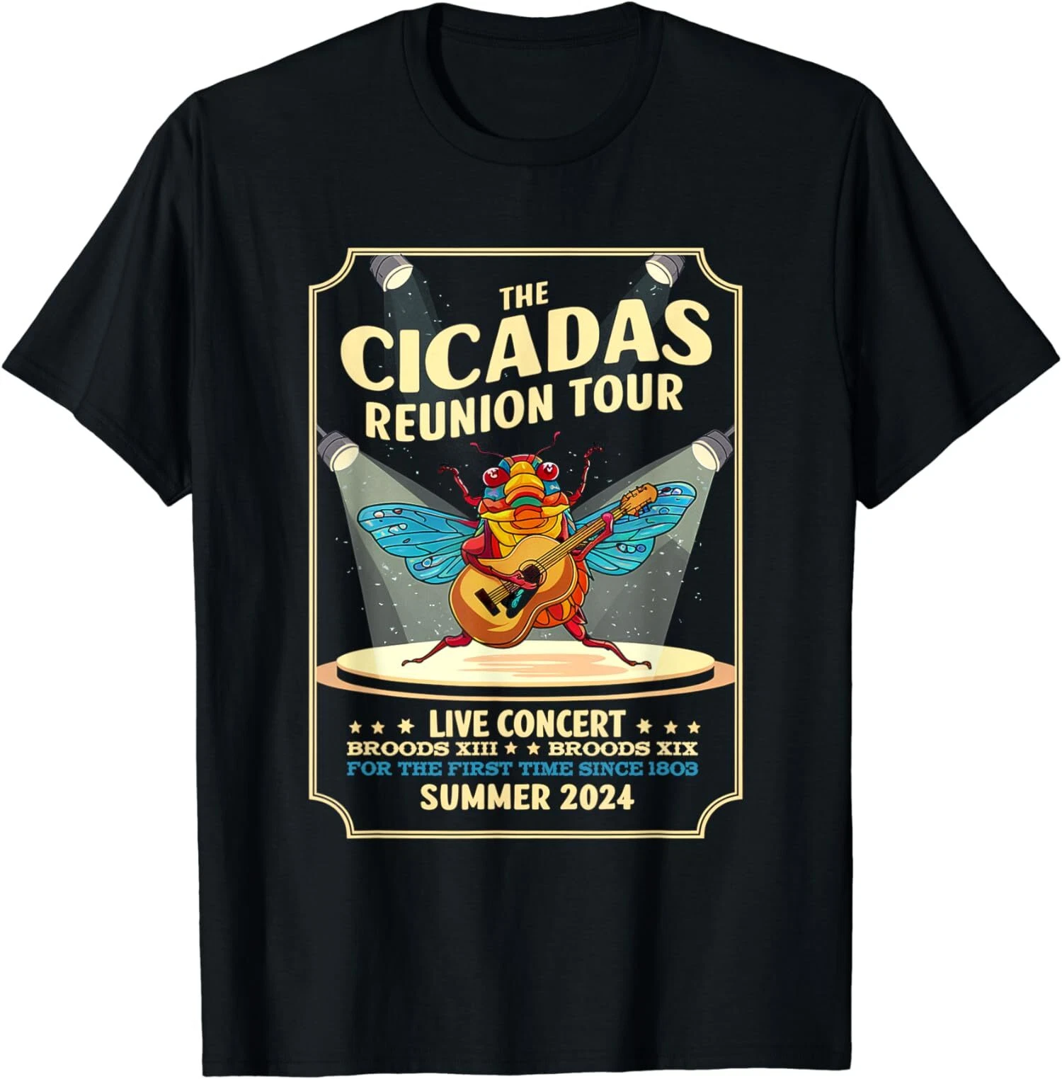 The Cicadas Reunion Tour Summer 2024 Live Concert T-Shirt sold by Tibia ...