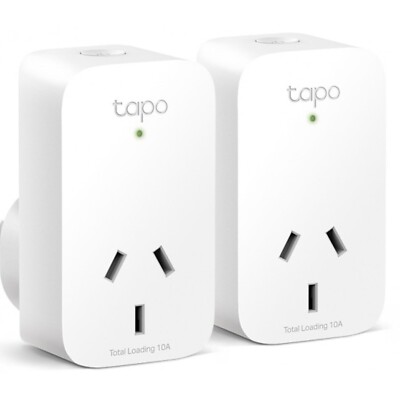 TP-Link 2 Pack TP100-2 Tapo Mini Smart Wi-Fi Socket Smart WiFi Outlet ...