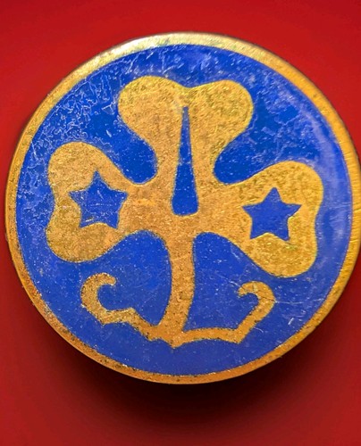 Vintage Mid Century Girl Scouts Trefoil World Association Enamel Pin | eBay