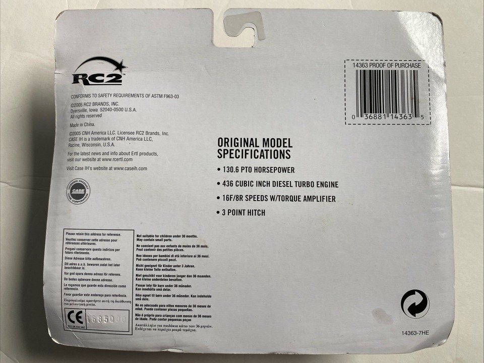 Case IH 3388 2+2 Tractor w/ Forage Harvester & Wagon By Ertl 1/64 Scale ...