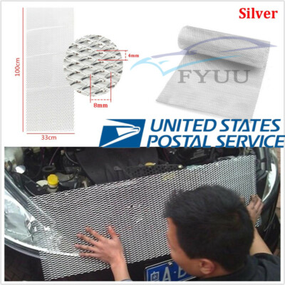 Car 40"x13" Rhombus Aluminium Car Racing Grille Mesh Vent 4mm*8mm Mesh ...