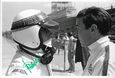 Jackie Stewart Jim Clark 1967 Indy Indianapolis 500 signed photo F1 ...