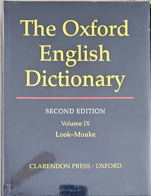 OXFORD English Dictionary Edition Volume IX X XI XII HARDCOVER BRAND ...