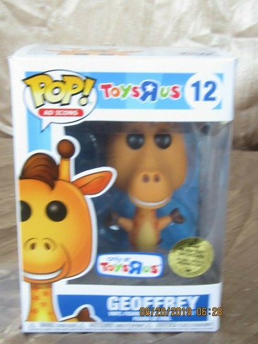 GEOFFREY THE GIRAFFE POP FUNKO #12 TOYS R US GOLDEN TICKET SWEEPSTAKES ...