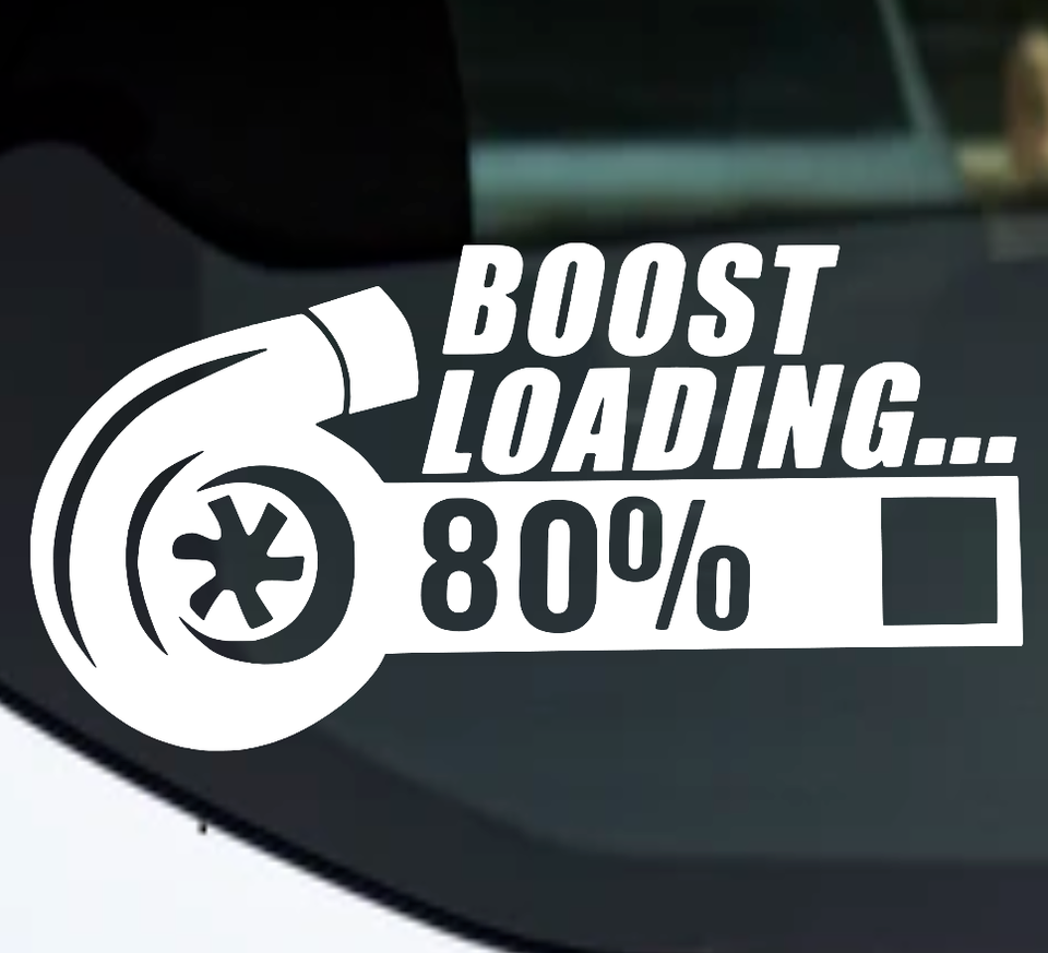 Boost Loading Turbo Decal Sticker Car Window Truck Racing Drift JDM | eBay