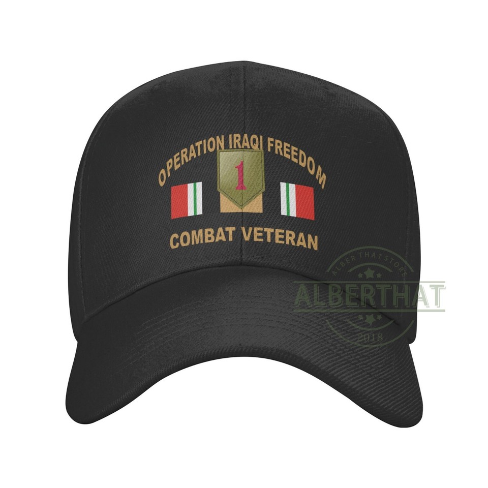1st Infantry Operation Iraqi Freedom Combat Veteran Baseball Cap ...