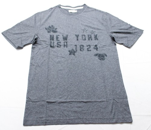 Spring + Mercer Men's Short Sleeve New York T-Shirt AN3 Gray Small NWT ...