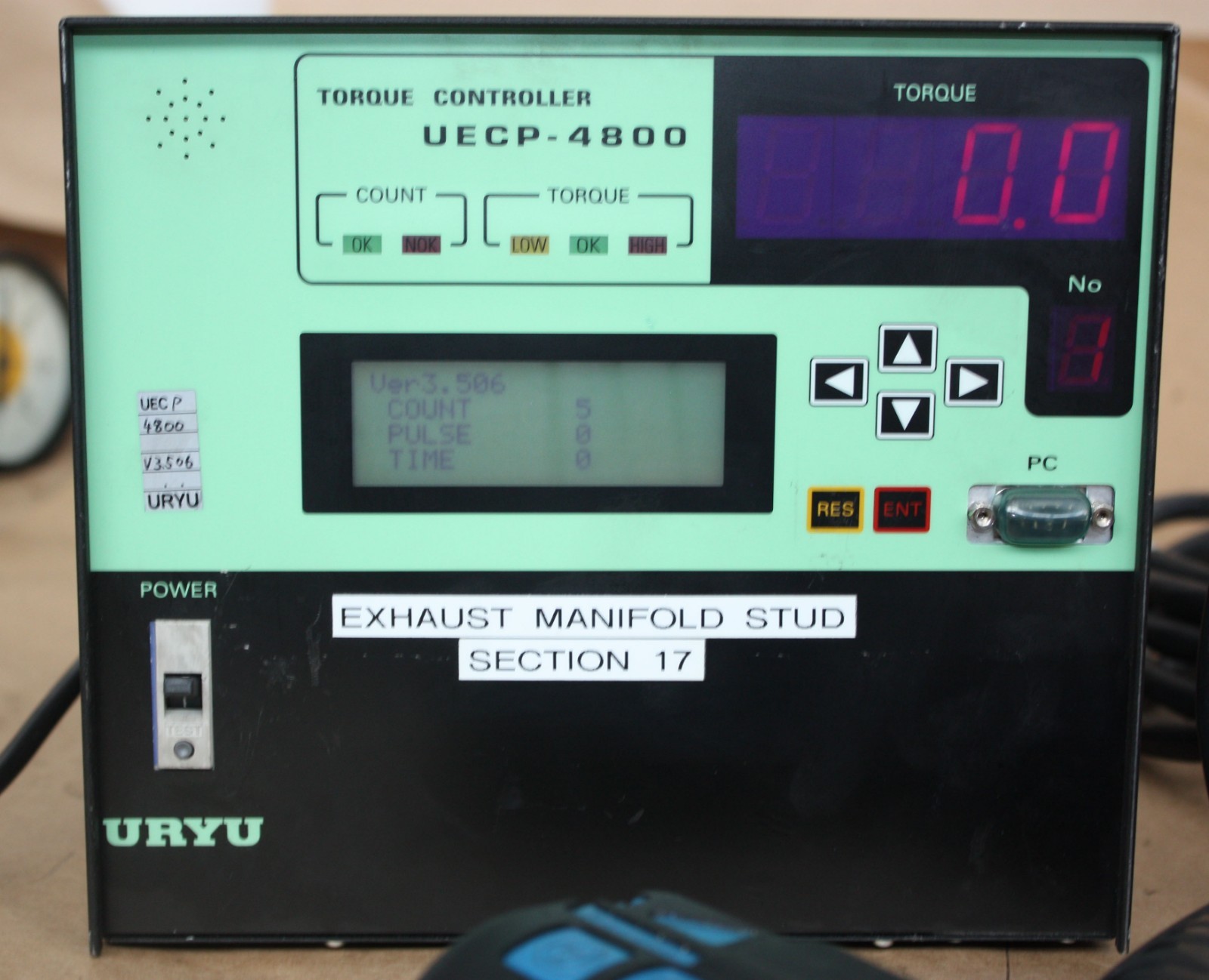 URYU UDP-A60MC electric Oil Pulse Torque Tool Nutrunner Controller UECP ...