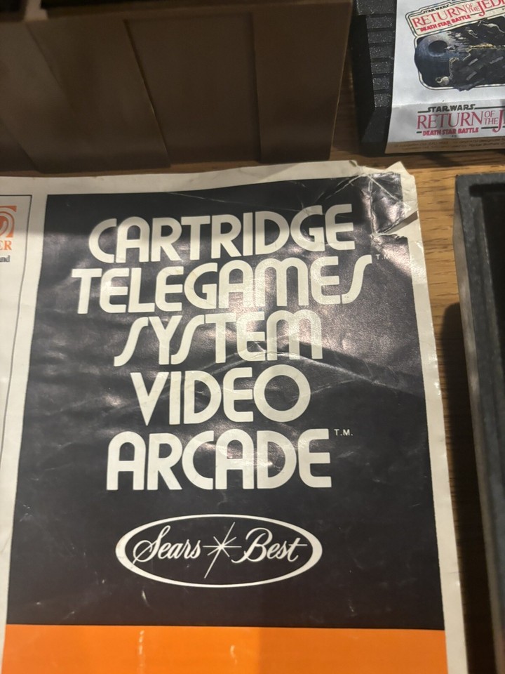 Atari 2600 Tele Games Console Lot! 11 Games, Controllers, Manual + More ...