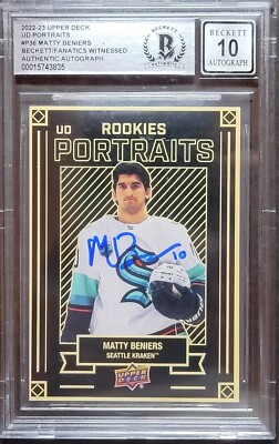2022-23 Upper Deck UD - Rookie Portraits BAS 10 Auto - #P-36 Matty ...