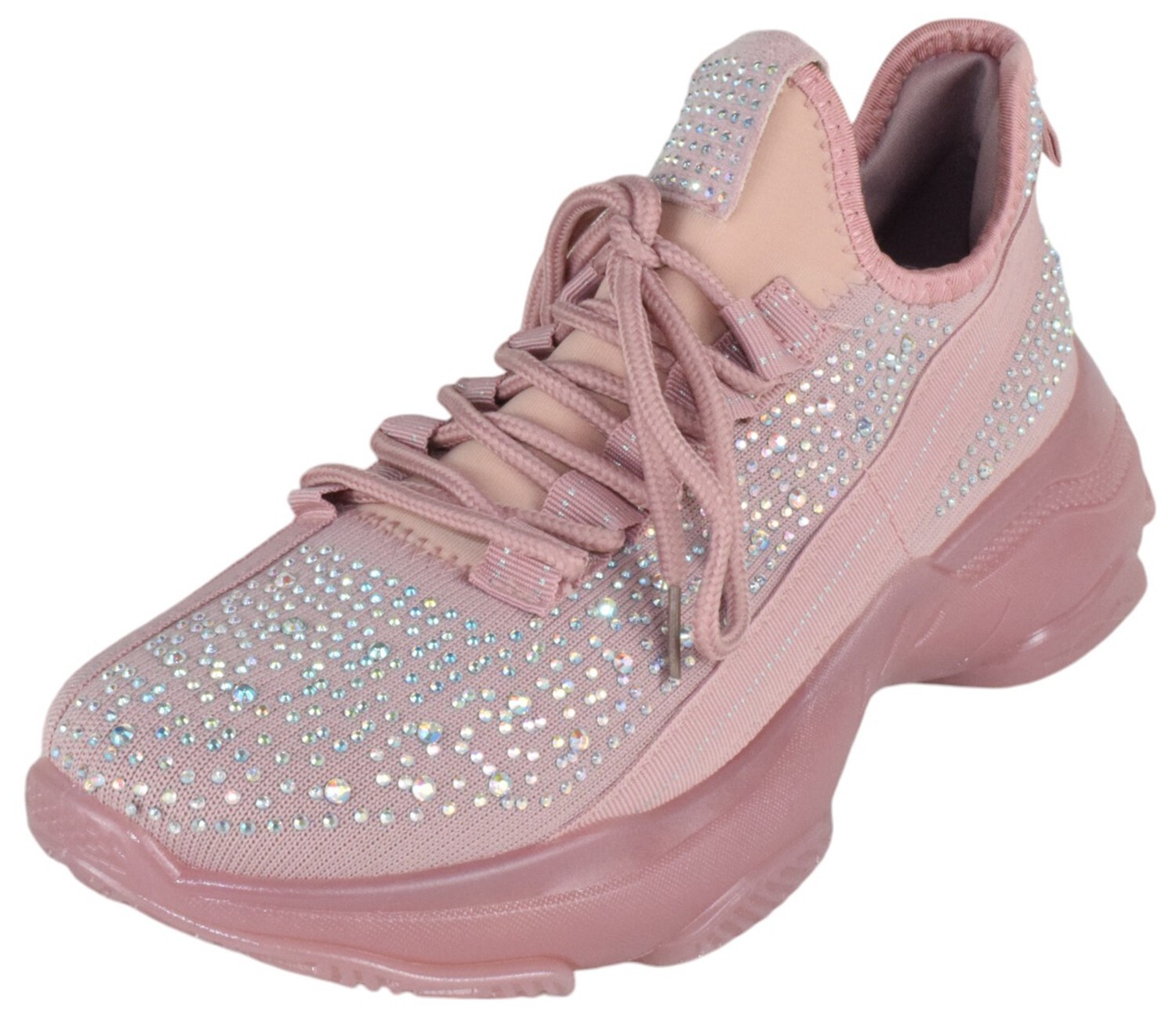 La Sheelah Platform Sneakers Walking Running Shoes Rhinestone Bling ...