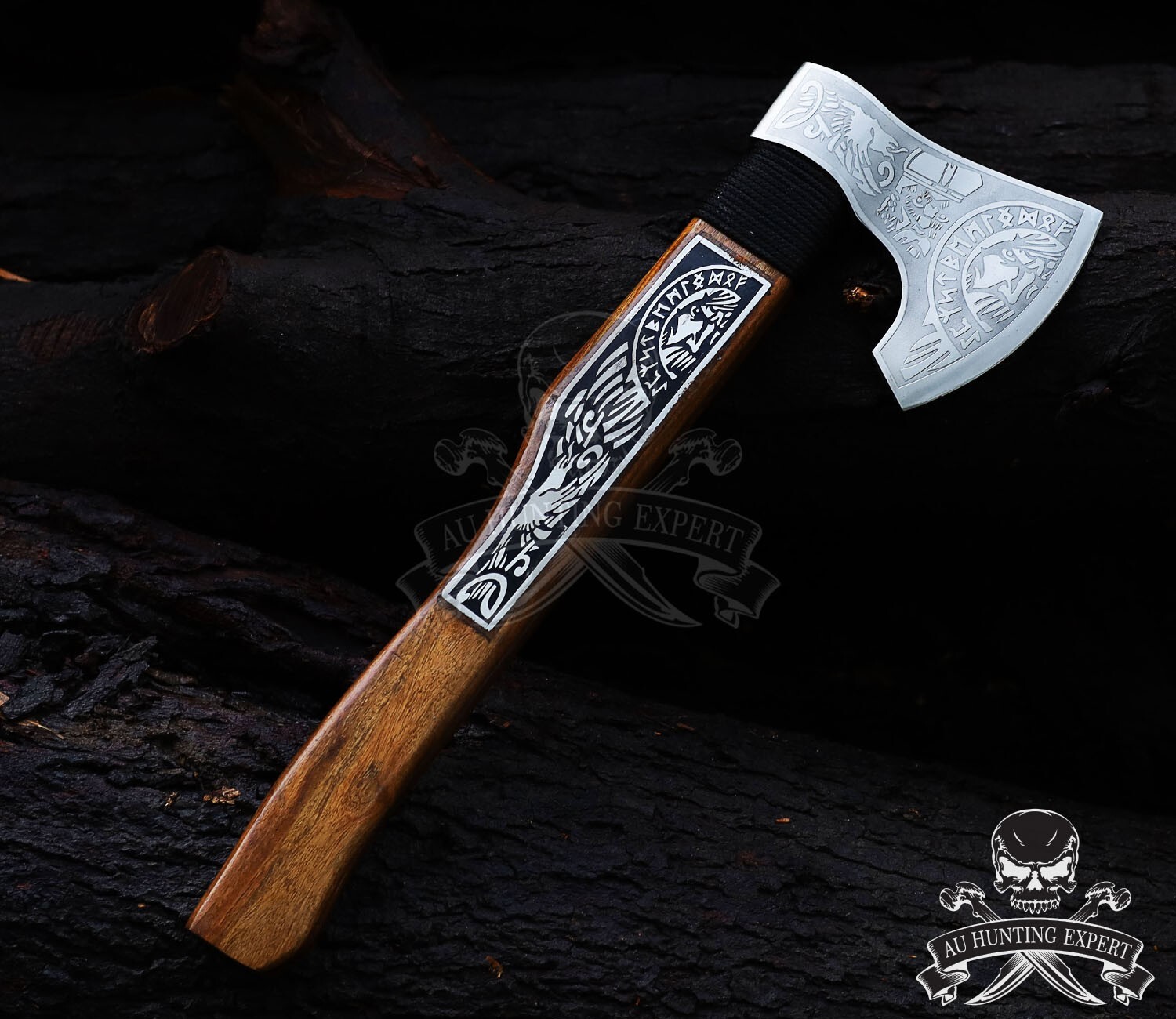 Viking Axe Real Tomahawk,Gifts for him, Valhalla Valknut Axe, Viking ...