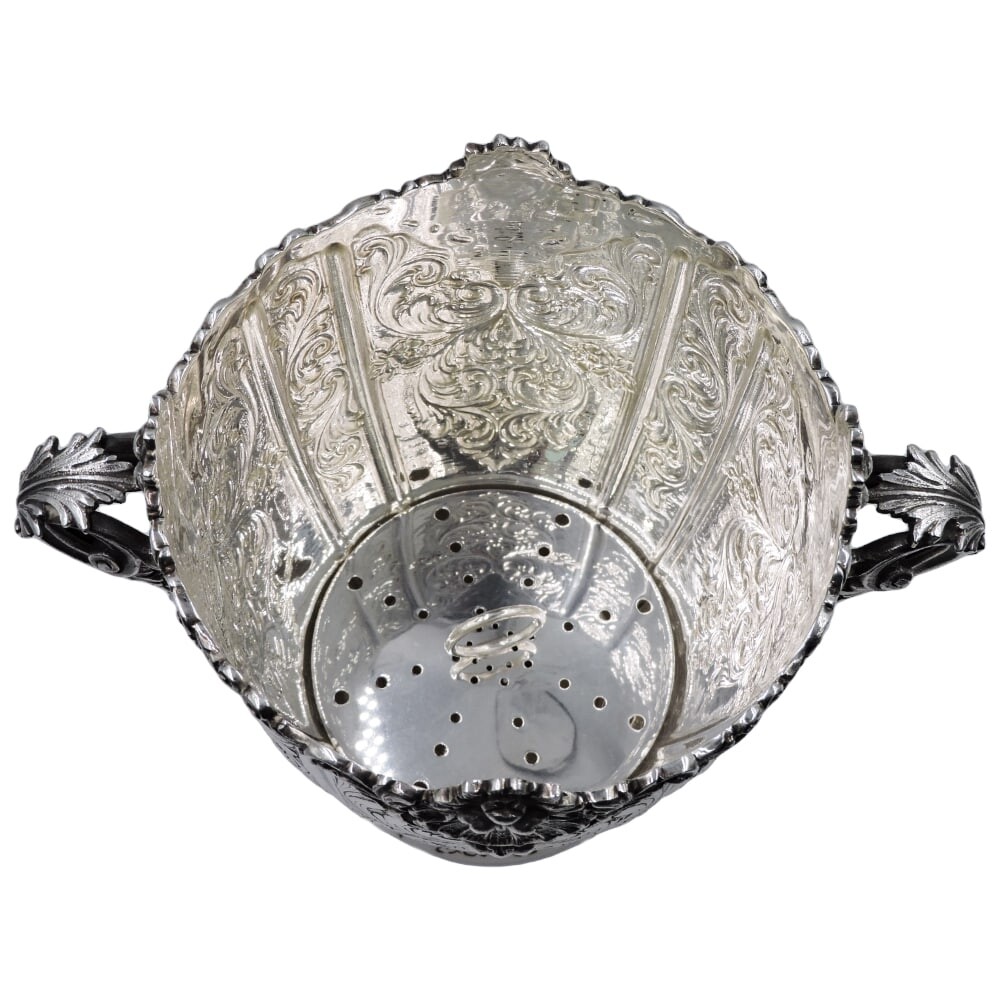 Hand Chiseled 925 Sterling Silver Ice Bucket Fine Italian Baroque | eBay
