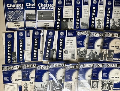 CHELSEA HOME FOOTBALL PROGRAMMES 1961 TO 1967 ~ YOU CHOOSE WHICH YOU ...
