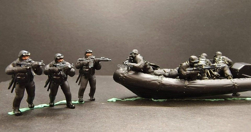 1/72 Scale Navy Frogman Special Forces 9PCS Soldiers Assembled ...