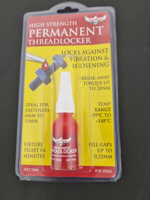 DynaGrip Threadlocker HIGH STRENGTH Strength 10243 10mL REMOVABLE ...