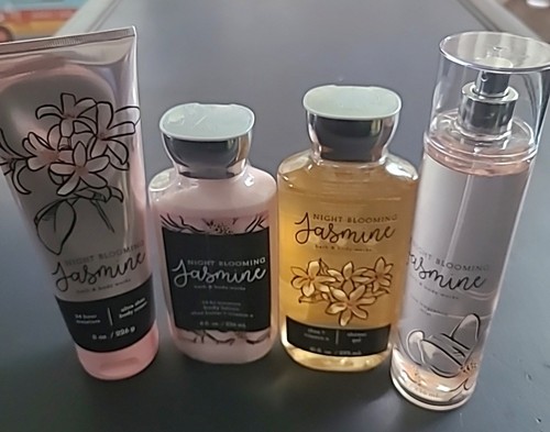 RARE Bath & Body Works NIGHT BLOOMING JASMINE Lot Set 4 LAST ONE | eBay