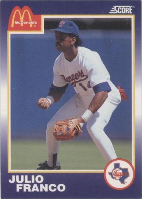 1990 Score Mcdonald's - Julio Franco #3 for sale online | eBay