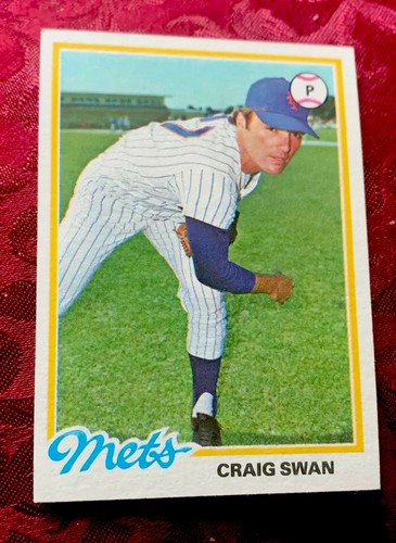 Craig Swan 1978 Topps Baseball Card # 621, New York Mets - Qty | eBay