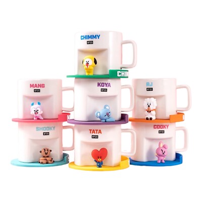 BT21 Ceramic Mug Cup Line Friend Collectable Miniso Limited Edition 340 ...