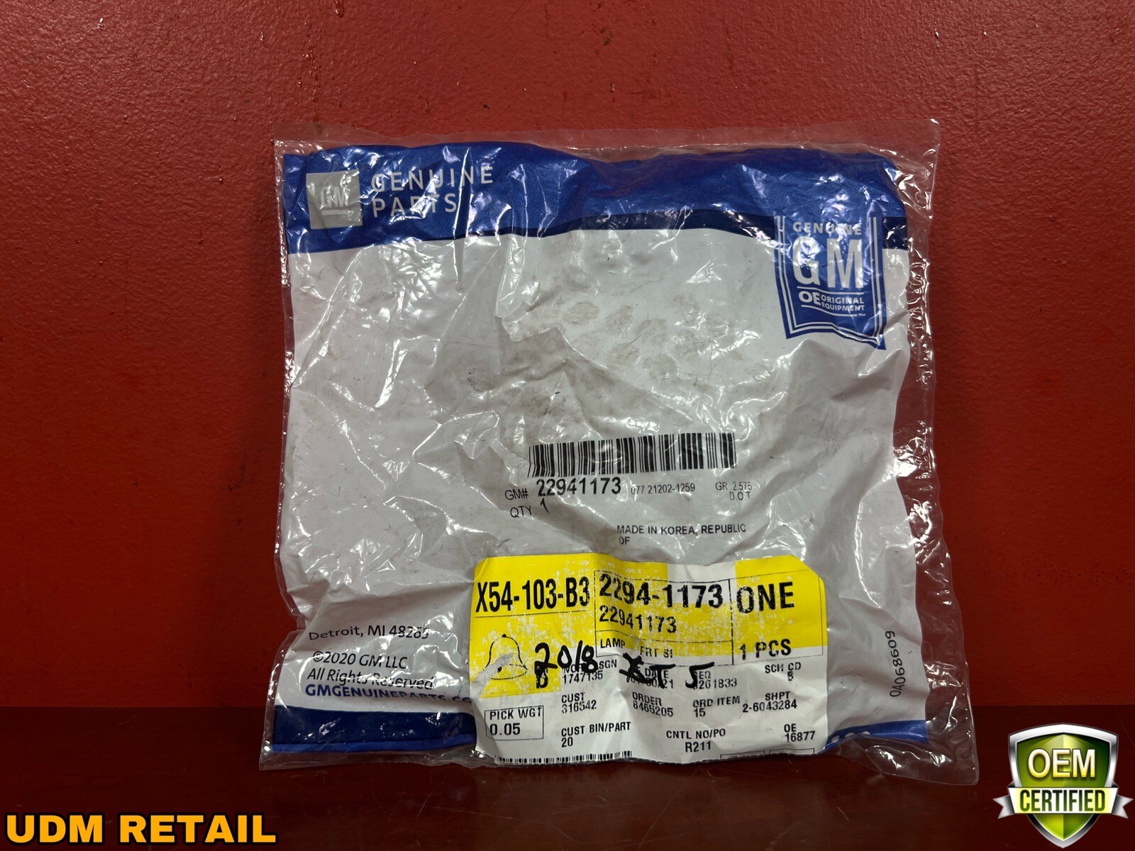 Cadillac GM OEM 13-14 Ats-side Marker Lamp Left 22941173 for sale ...