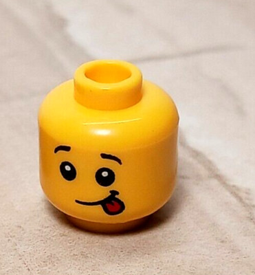 New LEGO Child Sticking Tongue Out Tease Head Yellow Flesh Red Smile ...