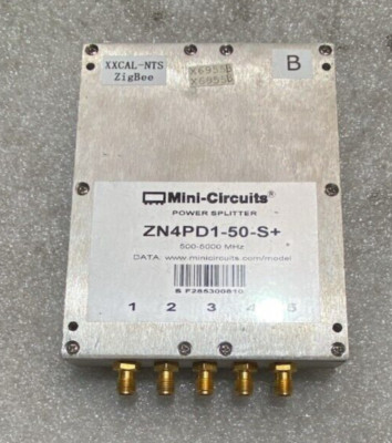 Mini Circuits ZN4PD1-50-S+ RF Power Splitter Unit 500-5000MHz .5-5GHz ...